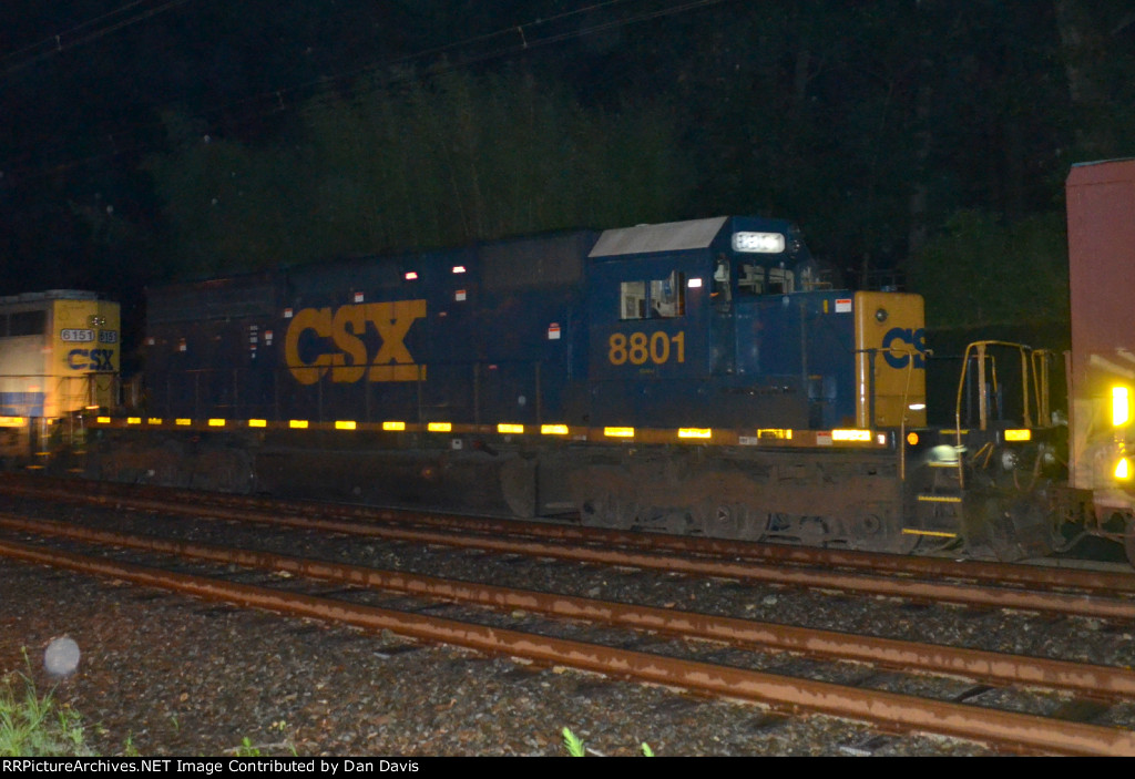CSX SD40-2 8801 trails on C746-01